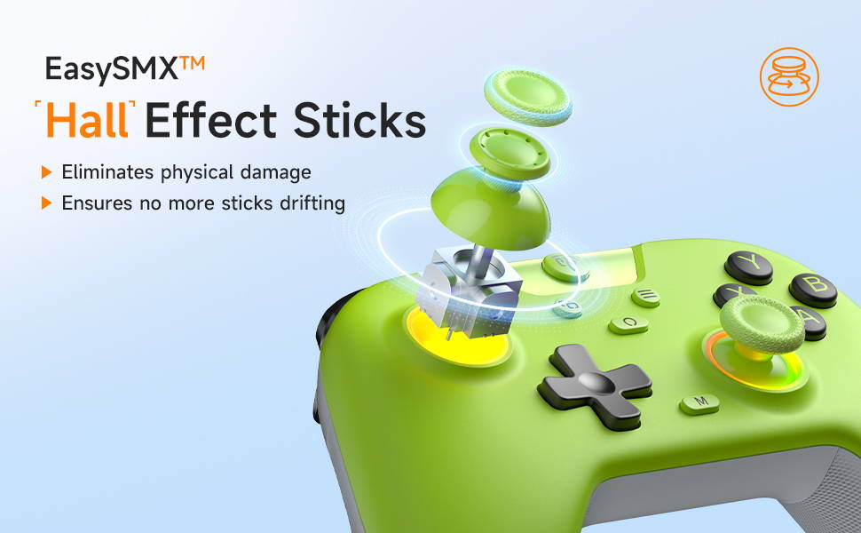 EasySMX X05 PC Switch Steam Deck iOS Android Gaming Controller with Hall Effect Joysticks – EasySMX